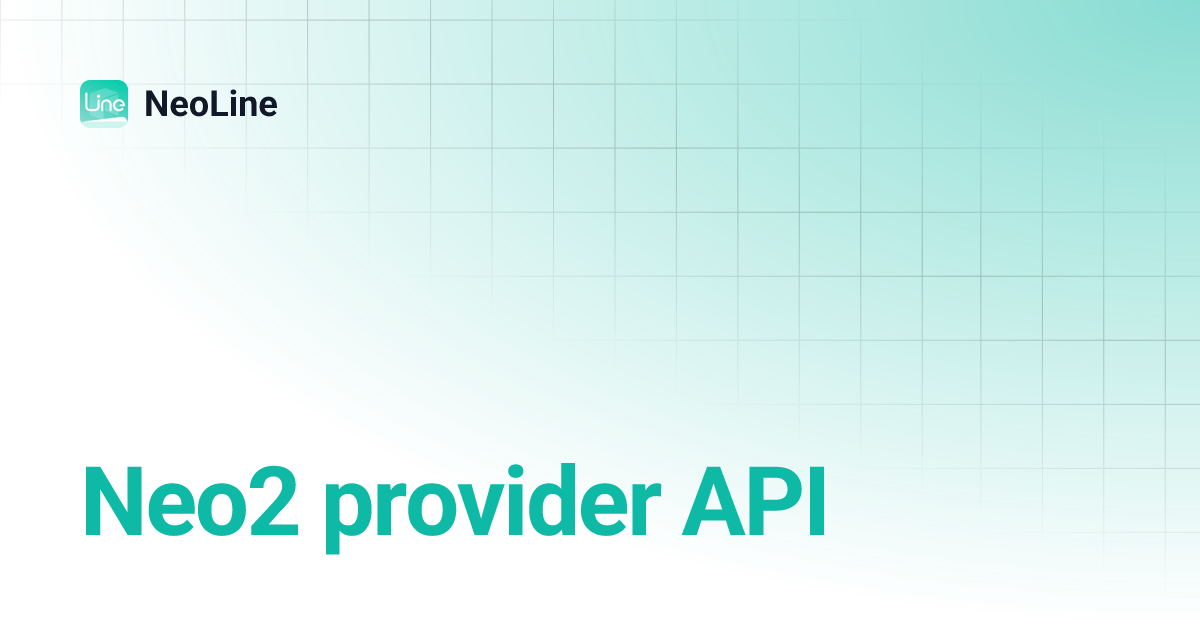 Neo2 provider API | NeoLine